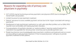 Practical approaches to doing a primary care psychiatric assessment | PPTX