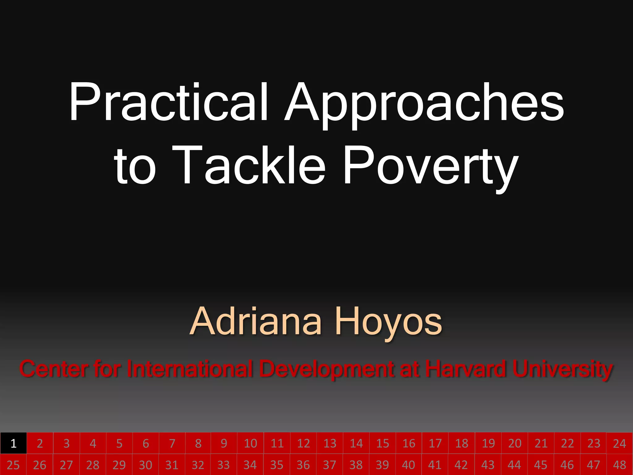 Practical approaches to tackle poverty | PDF | Debated Sensitive Social Issues | Sensitive Topics
