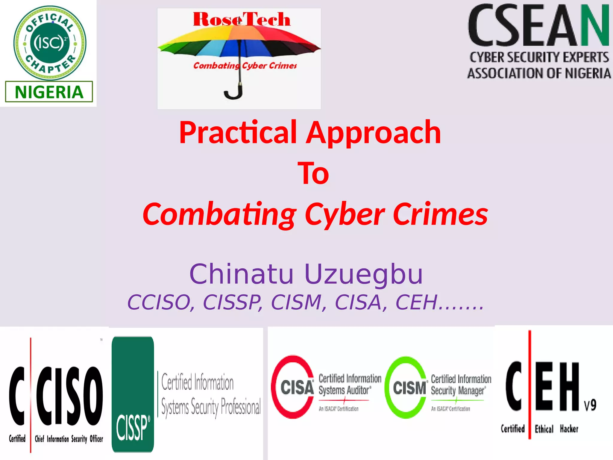Practical approach to combating cyber crimes | PDF