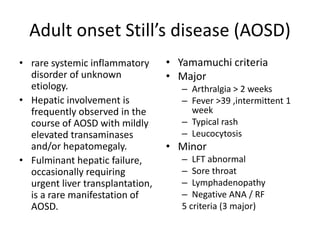 Practical approach to fever with altered liver functions | PPTX