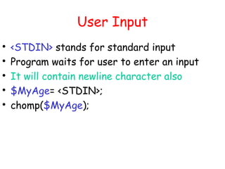 Practical approach to perl day1 | PDF