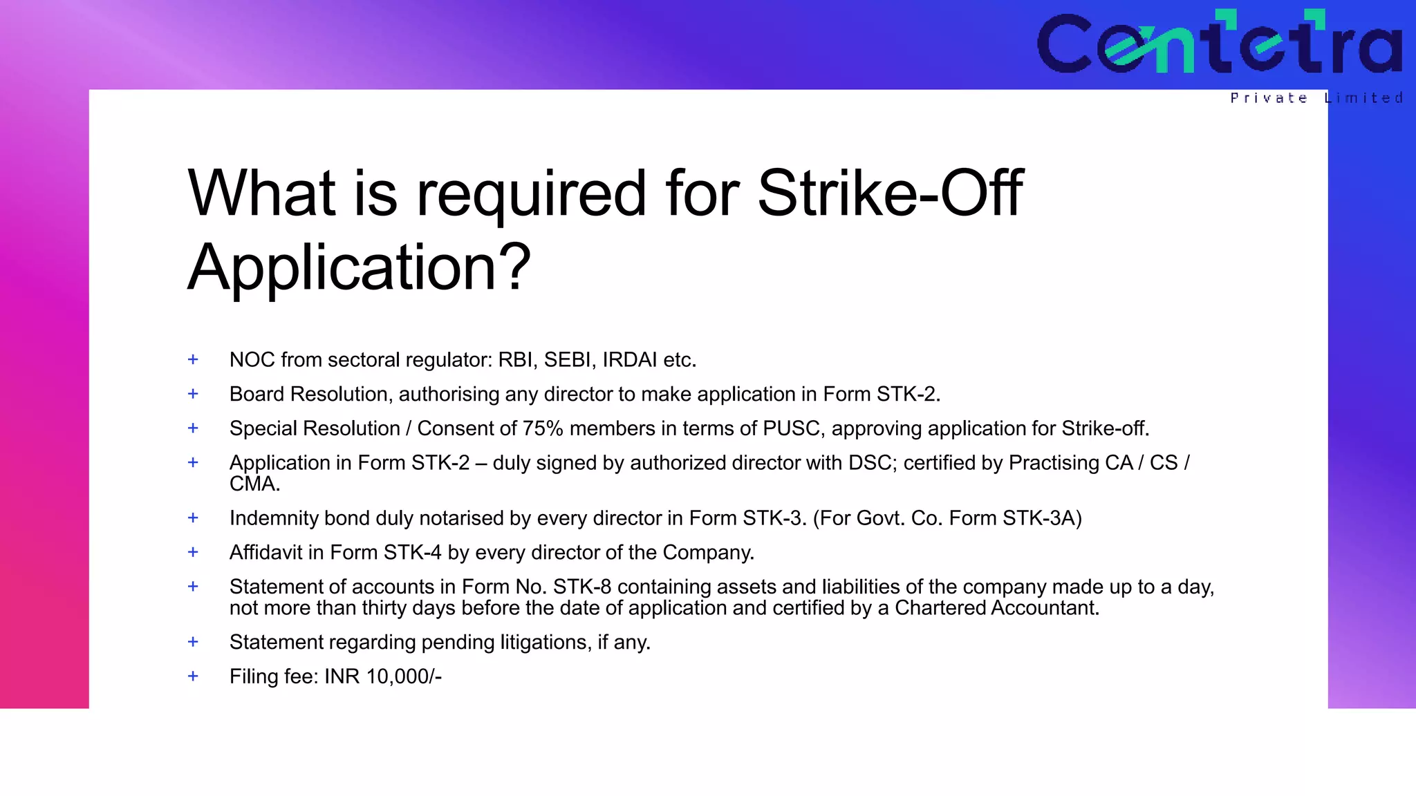 Practical Aspect of Strike Off | PPTX
