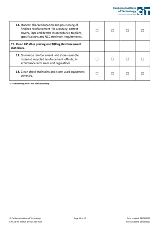 Practical Assessment 1 - Reinforcement | PDF