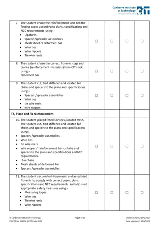 Practical Assessment 1 - Reinforcement | PDF