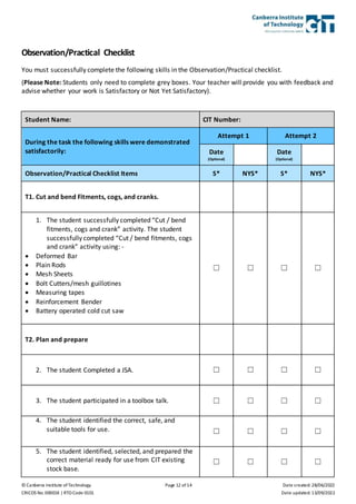 Practical Assessment 3 - Reinforcement | PDF