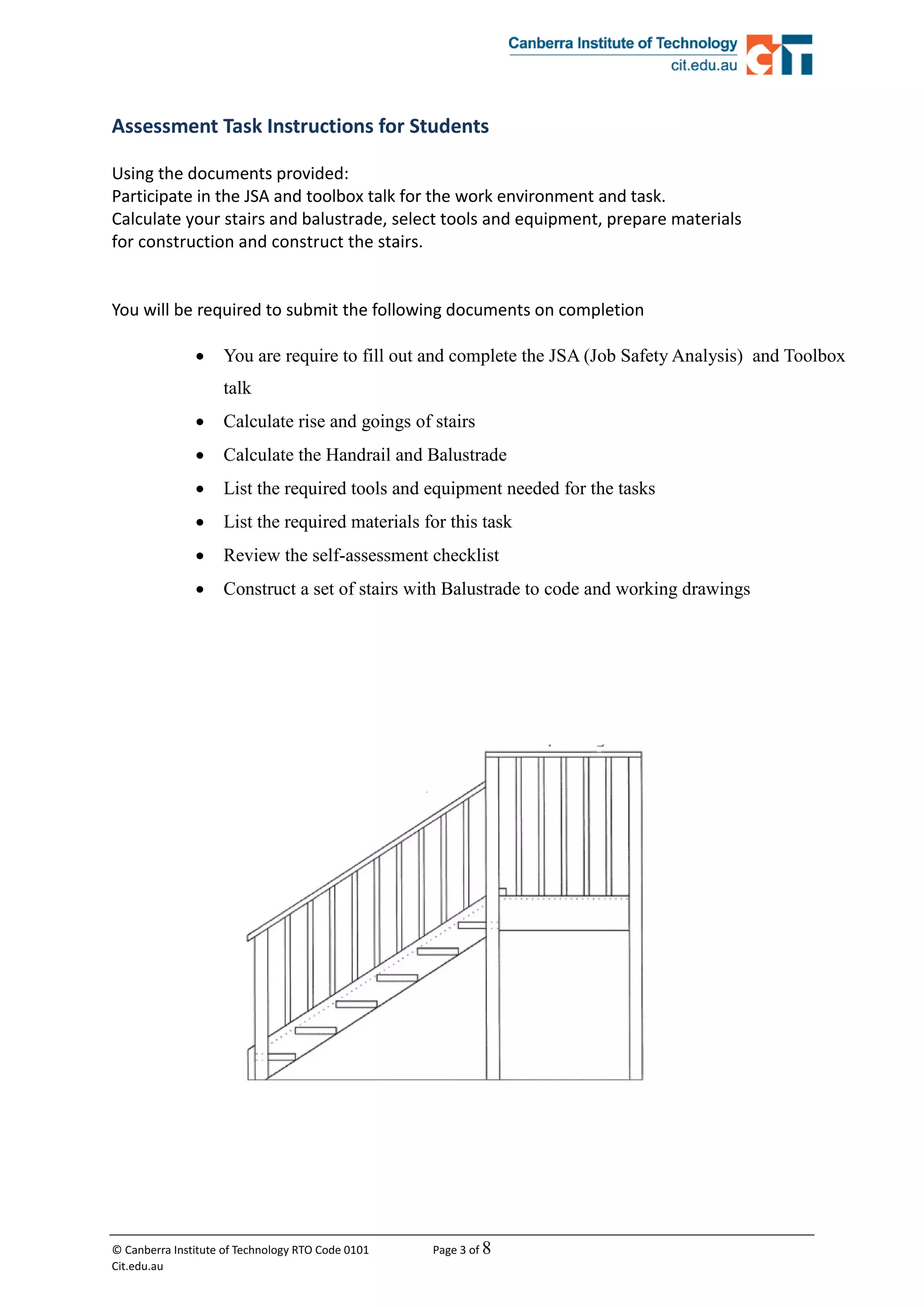 Practical Assessment_Full set of stairs with handrail.pdf | Resume ...