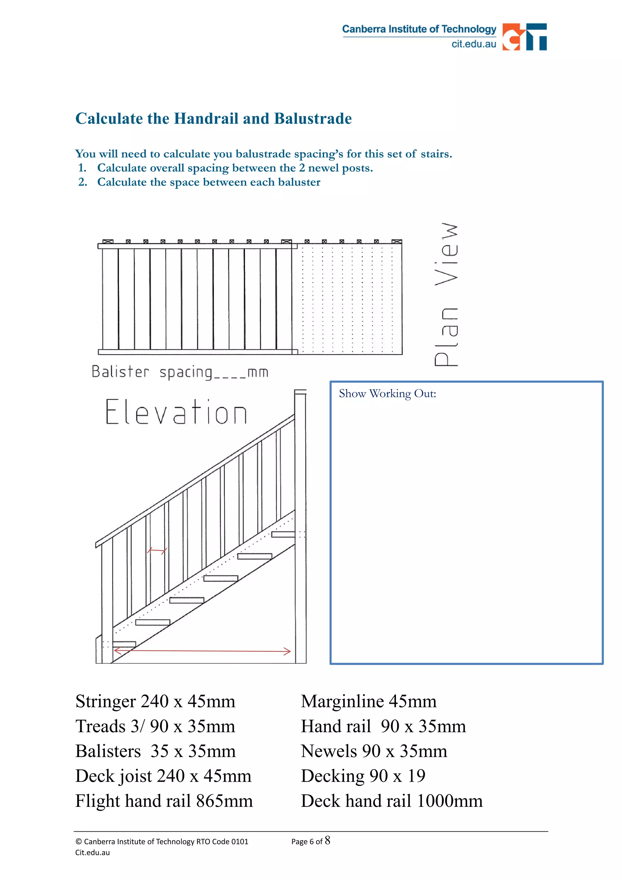 Practical Assessment_Full set of stairs with handrail.pdf | Resume ...