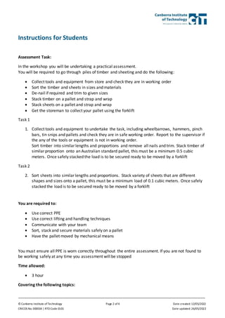 Practical Assessment Handle carpentry materials.docx