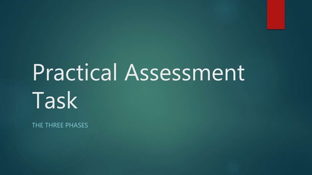 Practical assessment task | PPT