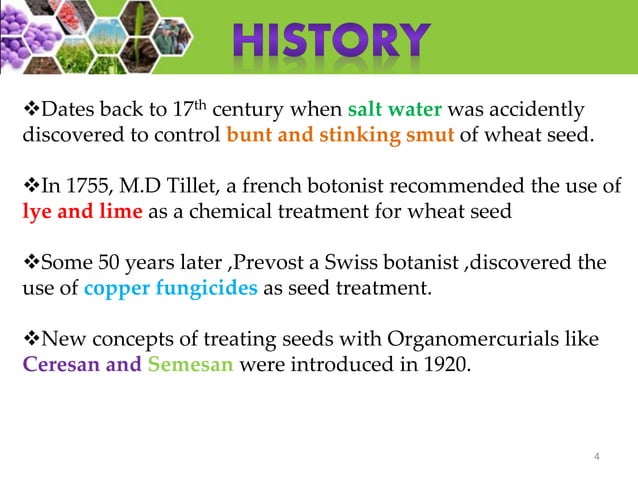 Seed treatment, Seed germination and crop establishment in relation to ...