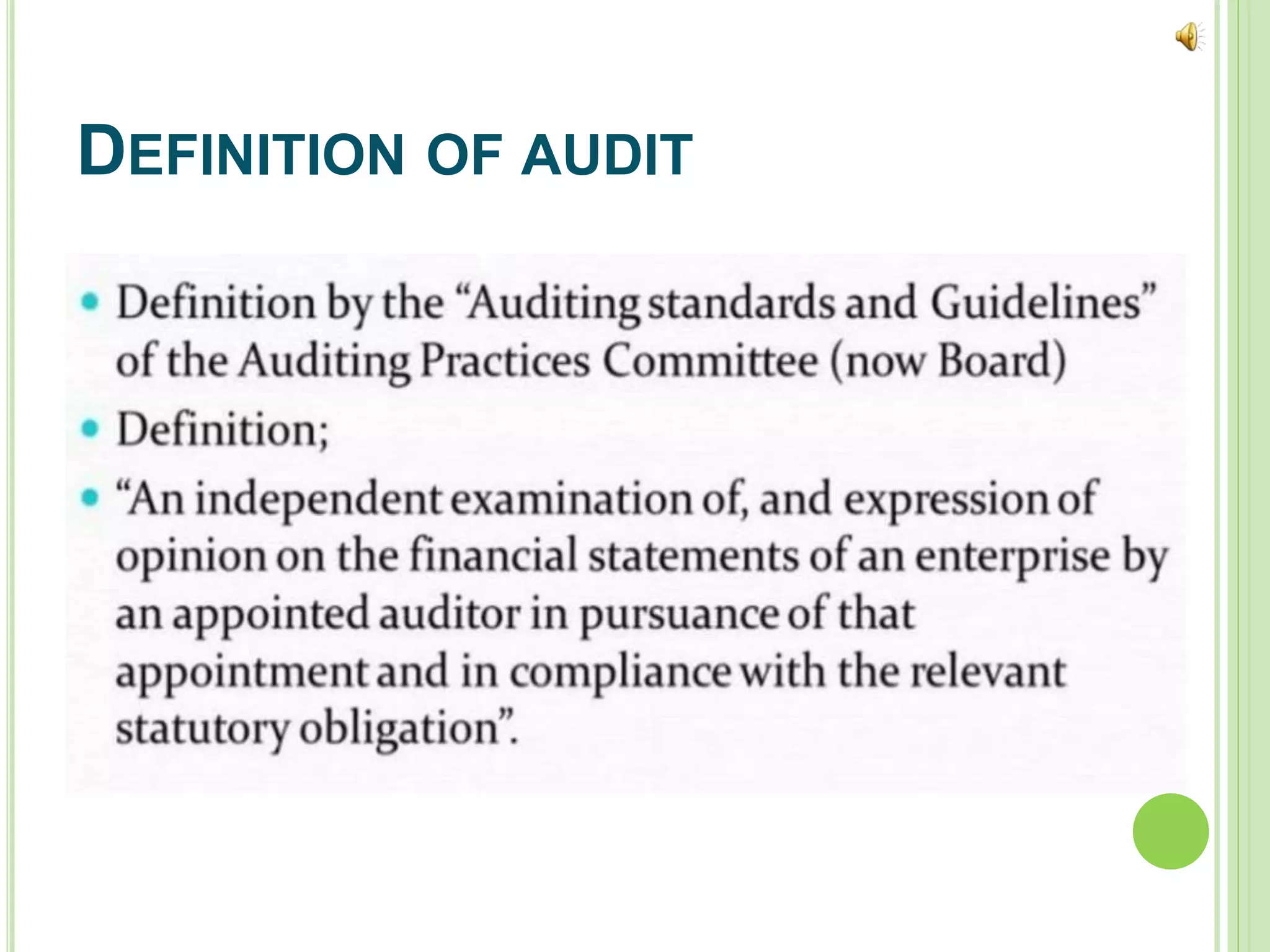 Practical auditing | PPTX