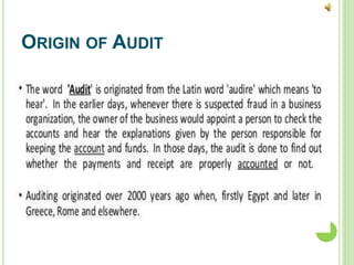 Practical auditing | PPTX