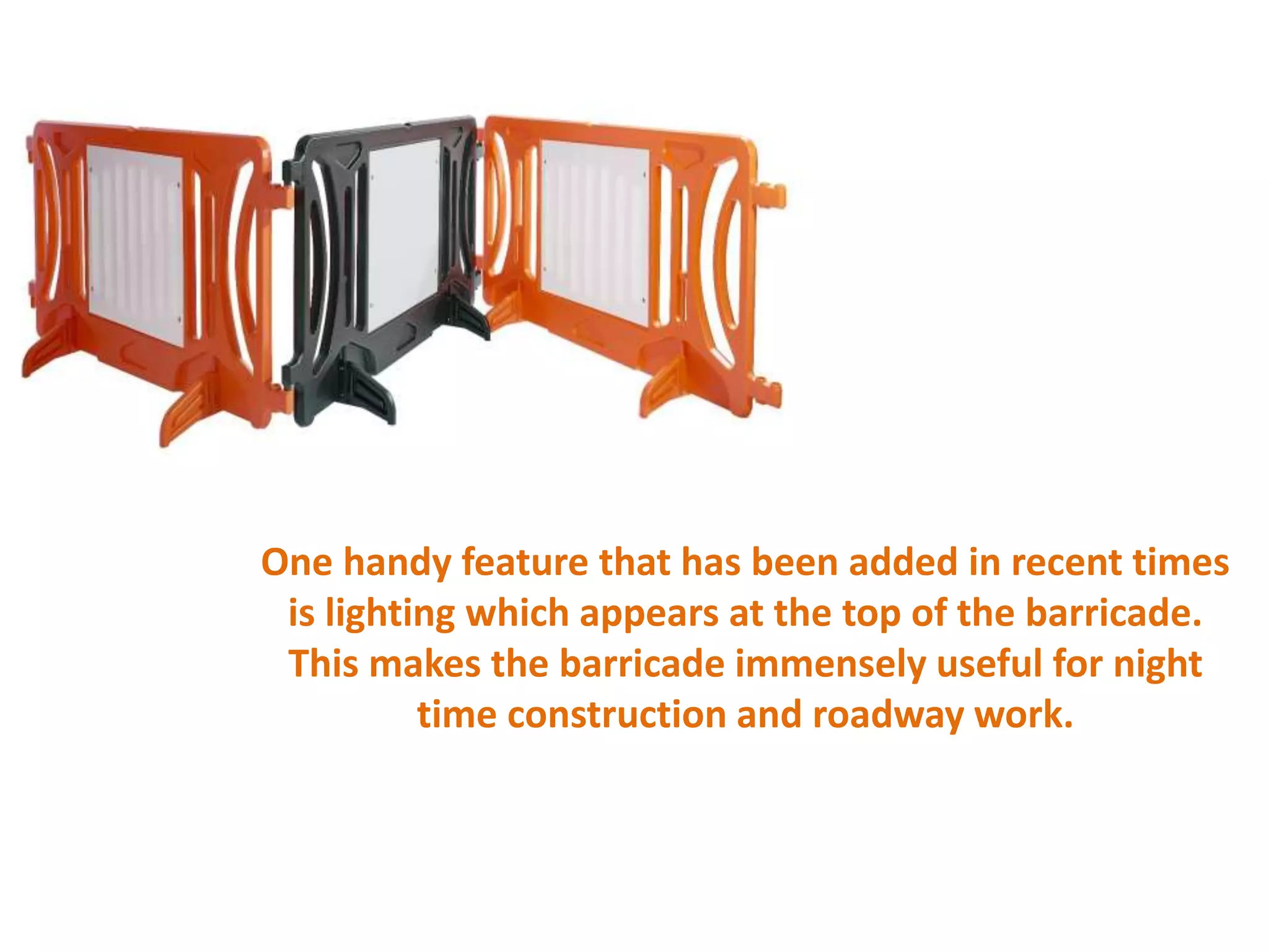 Practical barricade uses for safety & security | PPTX