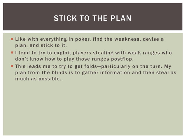 Practical Blind Play | PPT