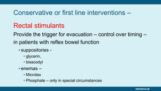 Practical bowel management in MS - Maureen Coggrave | PPTX
