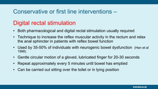 Practical bowel management in MS - Maureen Coggrave | PPTX