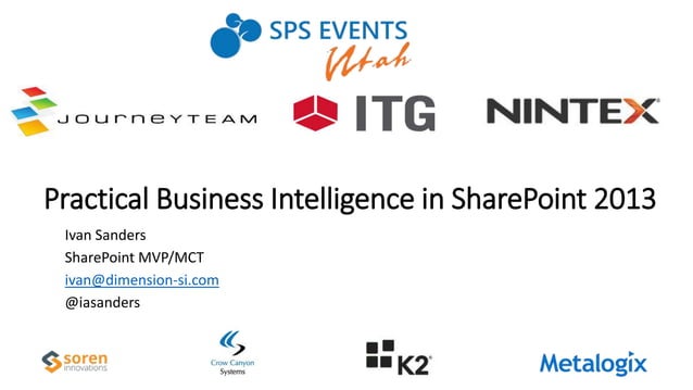 Practical Business Intelligence with SharePoint 2013 | PPT
