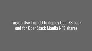 CEPH DAY BERLIN - PRACTICAL CEPHFS AND NFS USING OPENSTACK MANILA | PPT