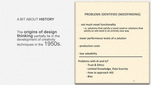 Practical challenges in design thinking solutions in AI and IoT ...