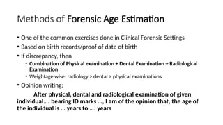 Practical class on forensic age estimation by dentition.pptx