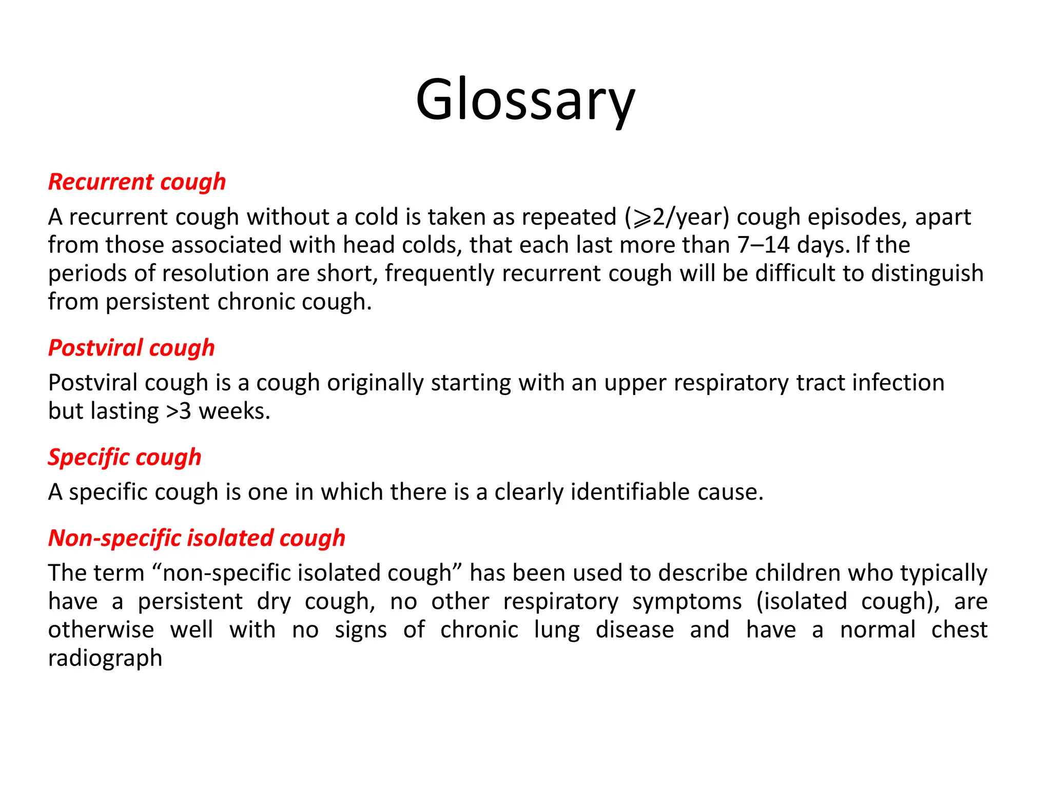 Differential diagnosis of cough in pediatric patients | PDF