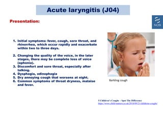 Differential diagnosis of cough in pediatric patients | PDF