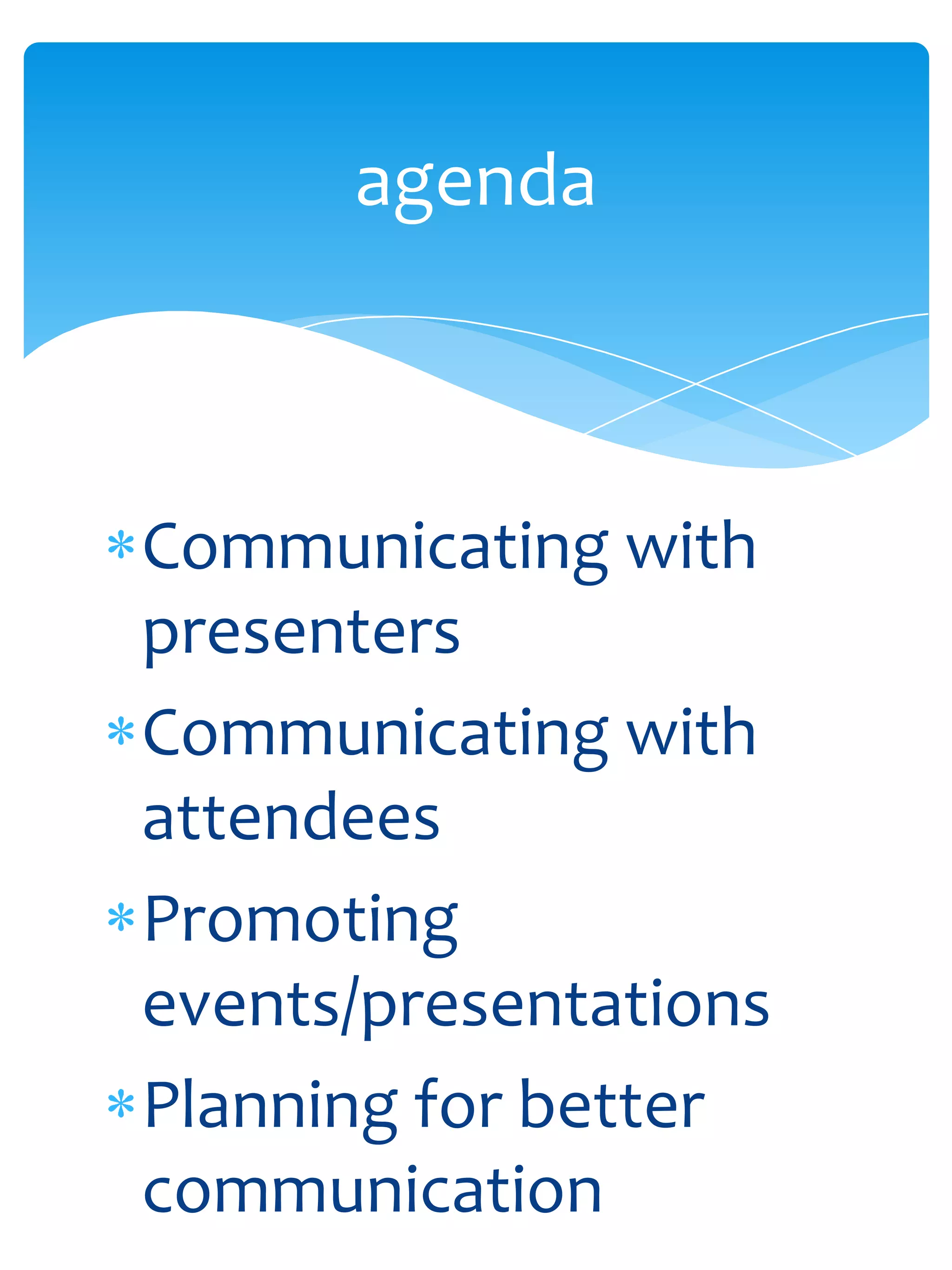 Practical communication skills for presenters | PDF