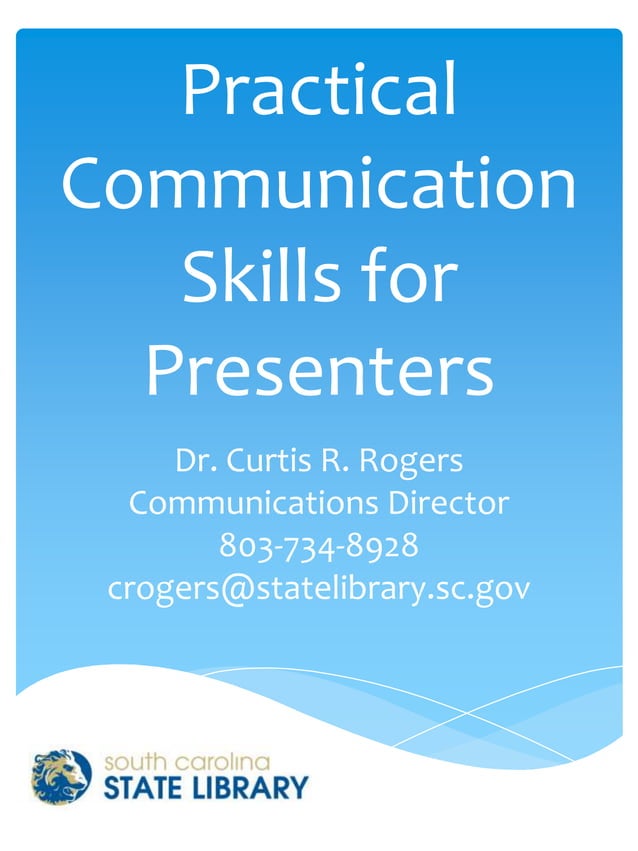 Practical communication skills for presenters | PDF