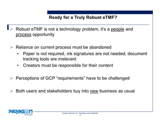 Practical considerations for eTMF Planning | PDF