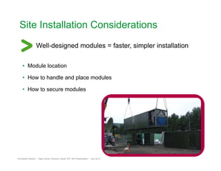 Practical Considerations for Implementing Prefabricated Data Centers | PPT