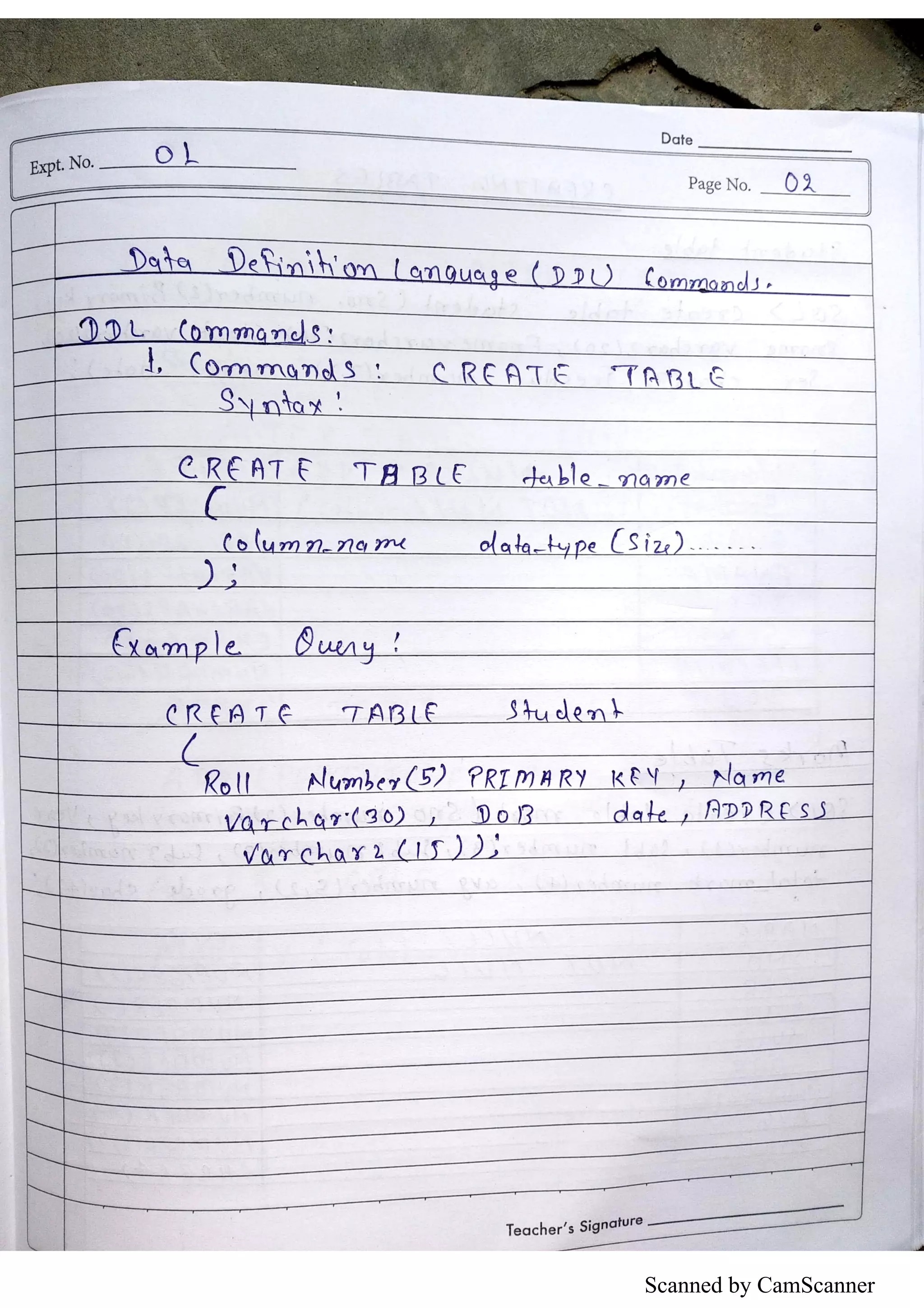 Practical file for DBMS | PDF