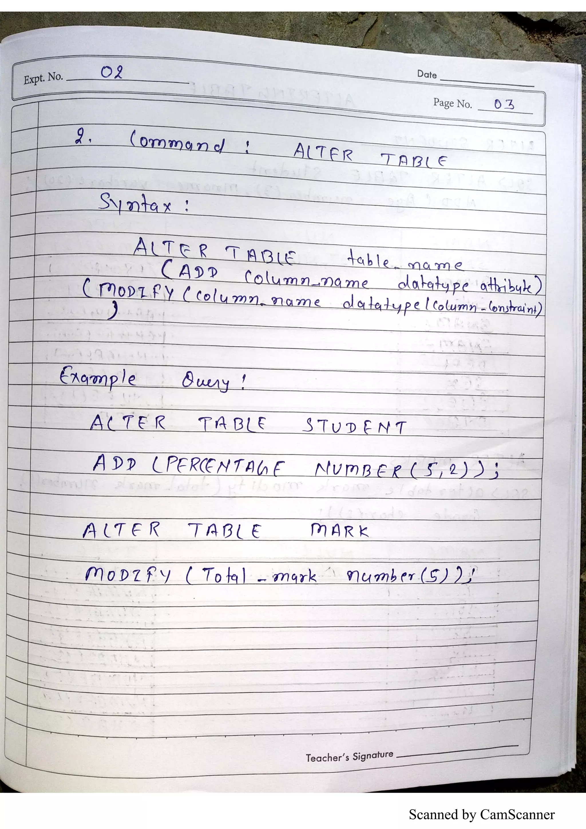 Practical file for DBMS | PDF