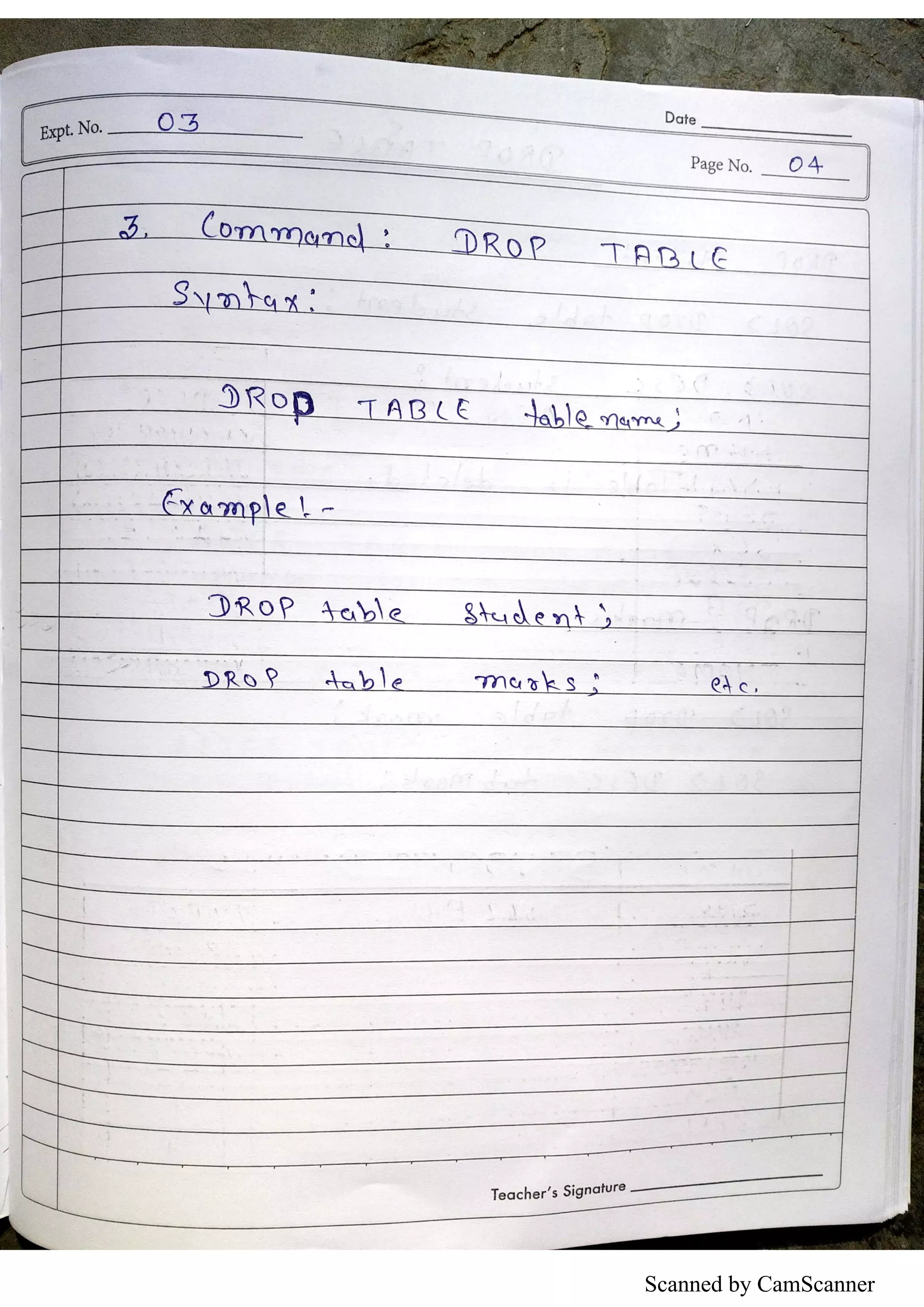 Practical file for DBMS | PDF