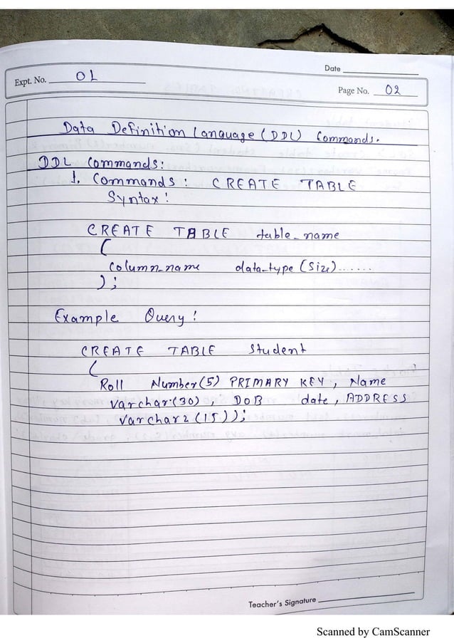 Practical file for DBMS | PDF