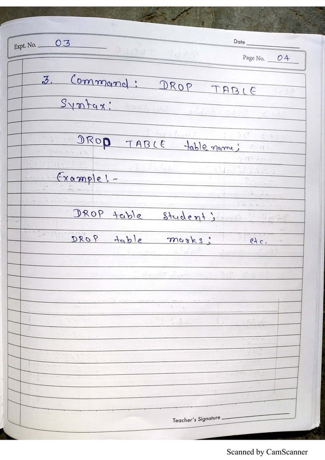 Practical file for DBMS | PDF