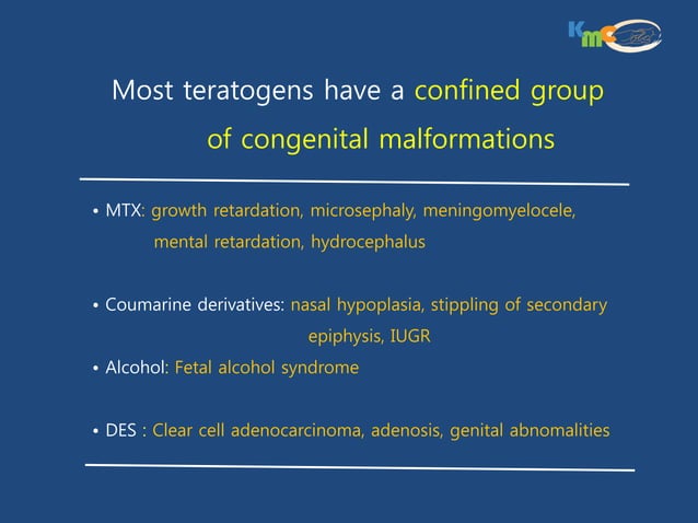 Practical counselling of major human teratogens | PPT