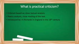 PRACTICAL CRITICISM for students.pptx