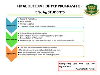 Practical crop production program | PPT