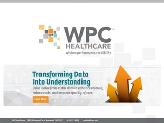 Practical Data Science the WPC Healthcare Strategy for Delivering ...