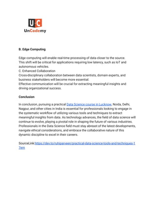 Practical Data Science_ Tools and Technique.pdf