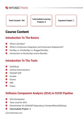 Practical DevSecOps Online Training Course Content - InfosecTrain.pdf