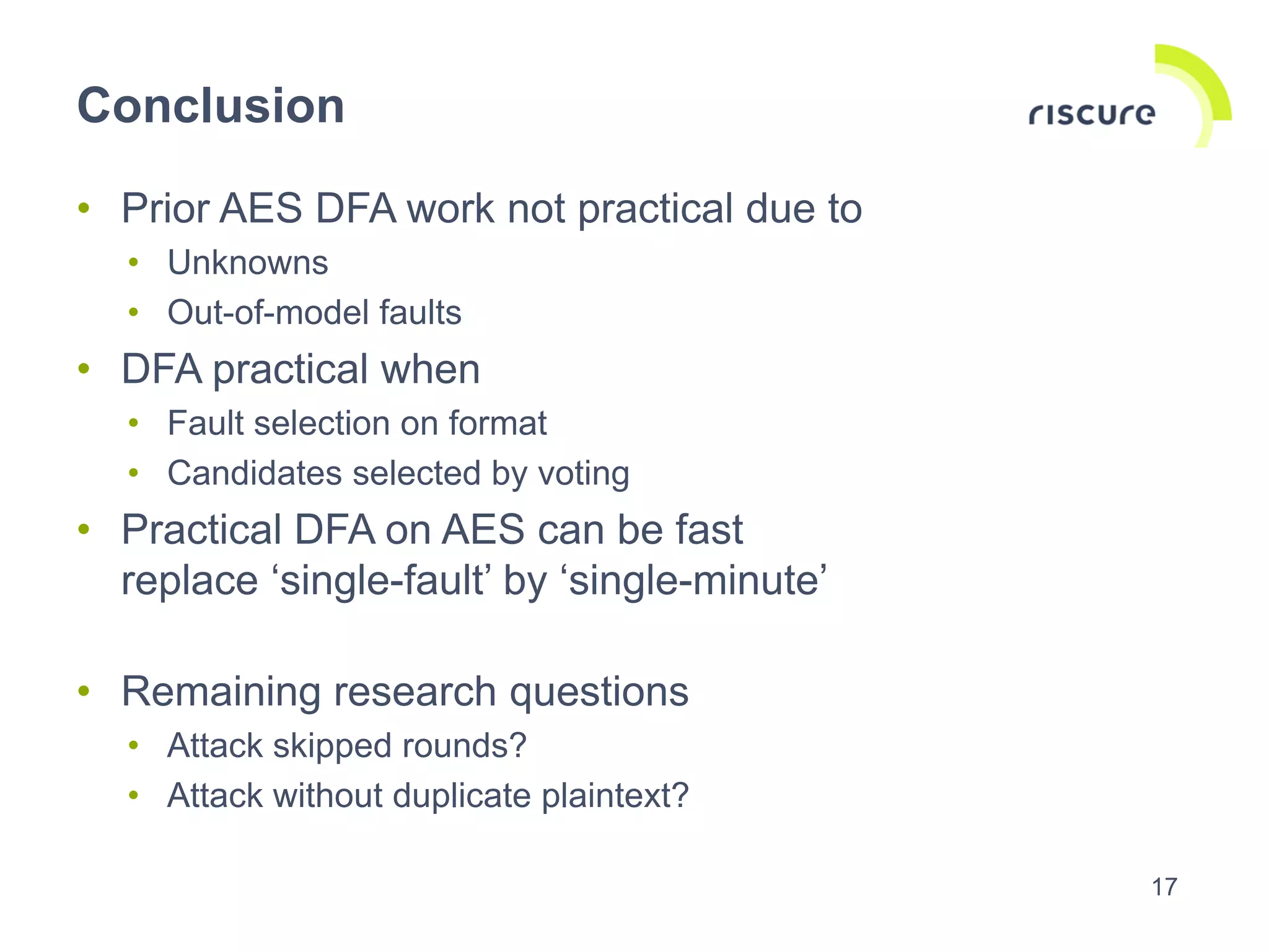 Practical Differential Fault Attack On Aes Ppt 0578