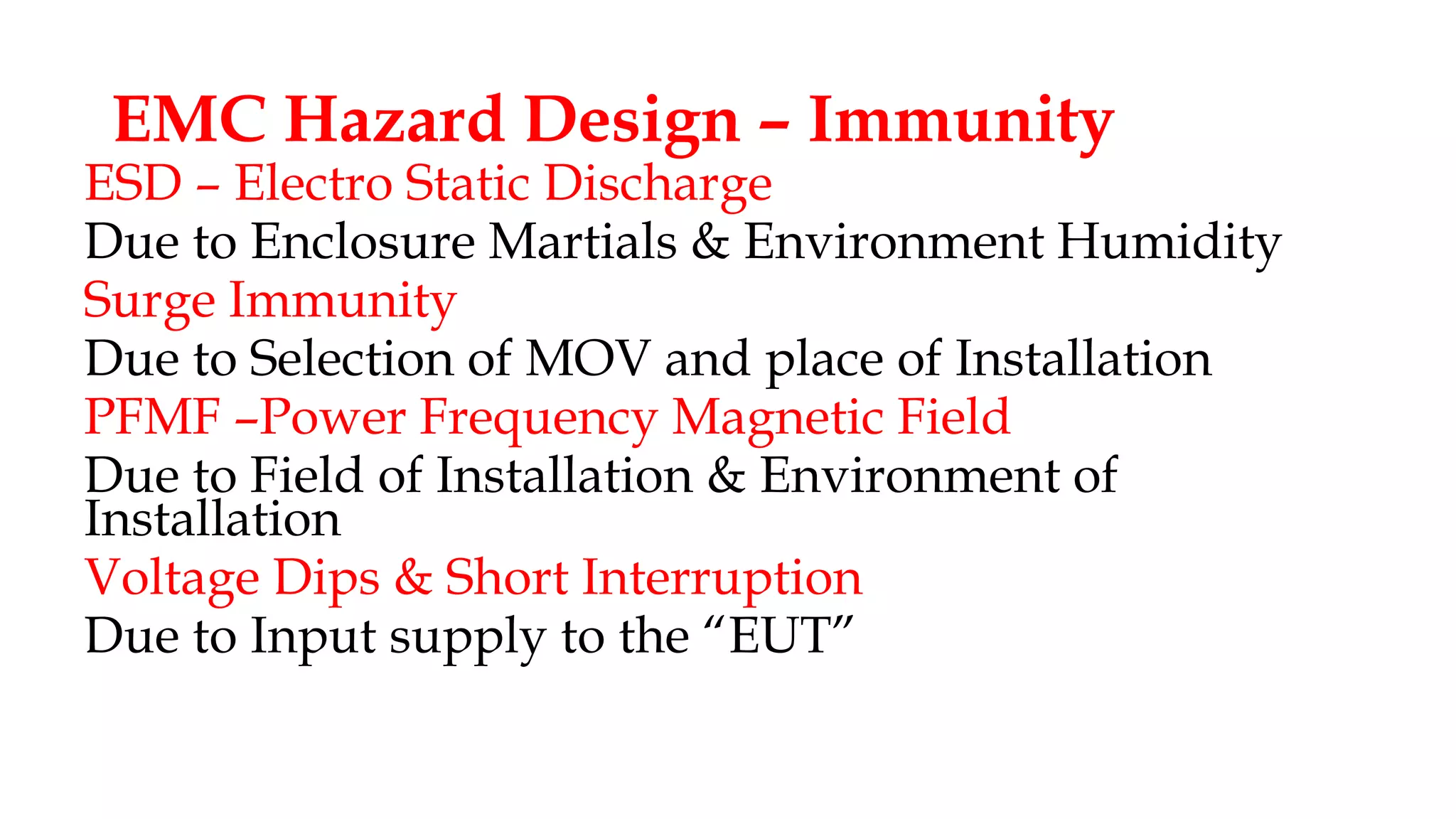 Practical difficulties and how to avoid emc hazards in instrumentation ...