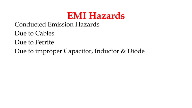 Practical difficulties and how to avoid emc hazards in instrumentation | PPT