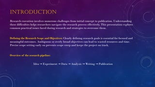 Practical Difficulties in Research Execution From Bench to Publication.pptx