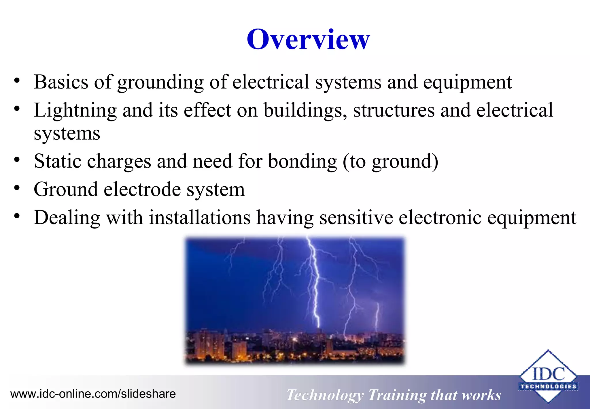 Practical Earthing, Bonding, Lightning and Surge Protection | PPT