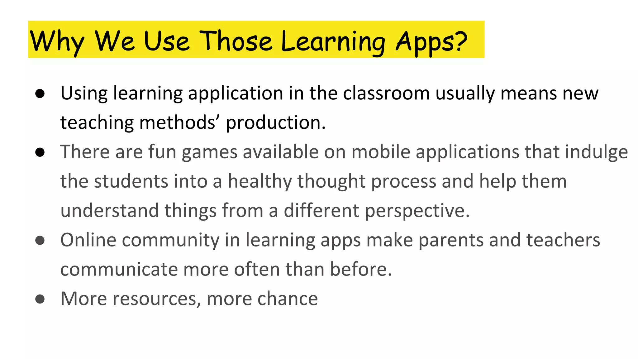 Practical education support application | PPTX