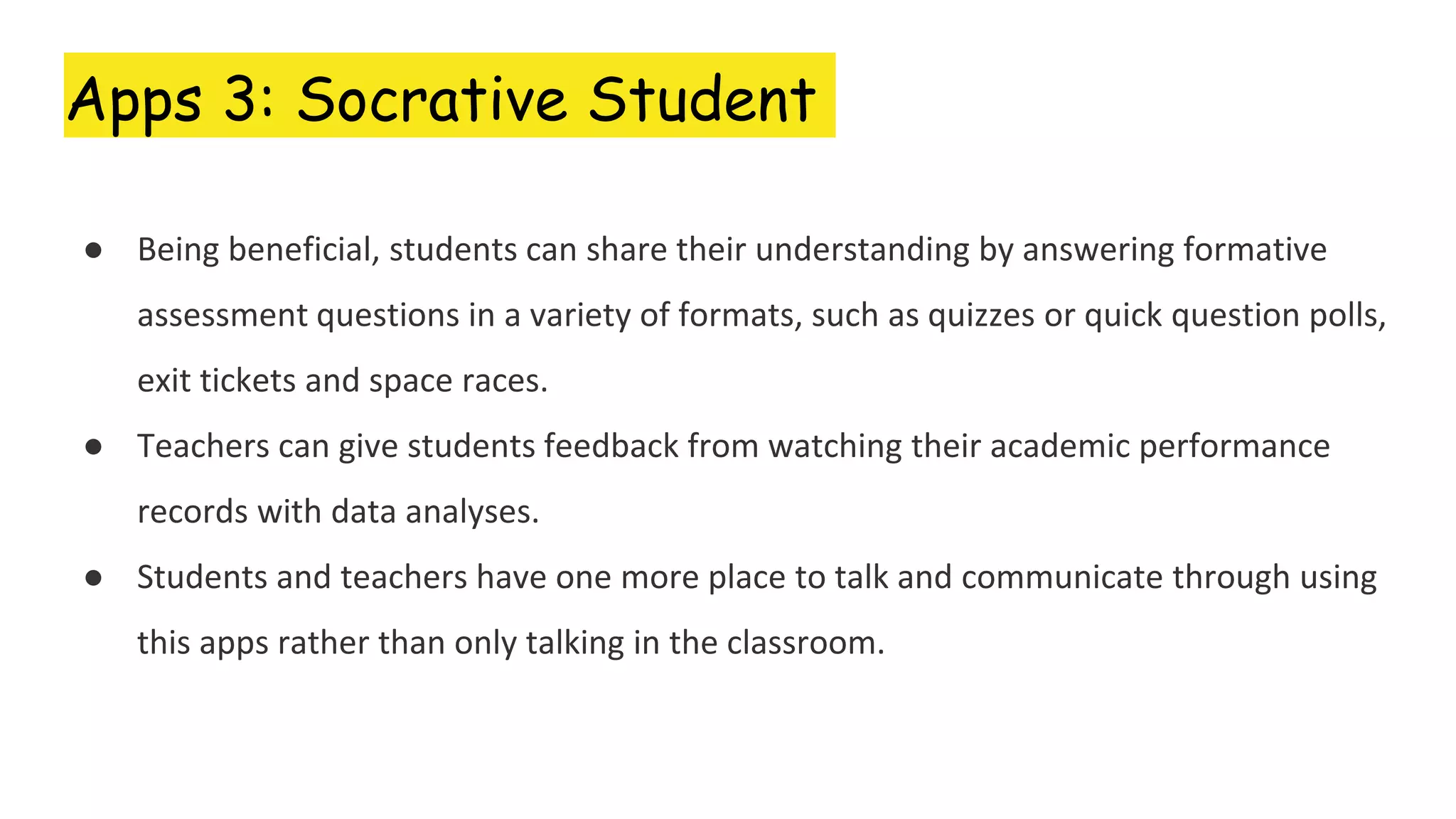 Practical education support application | PPT