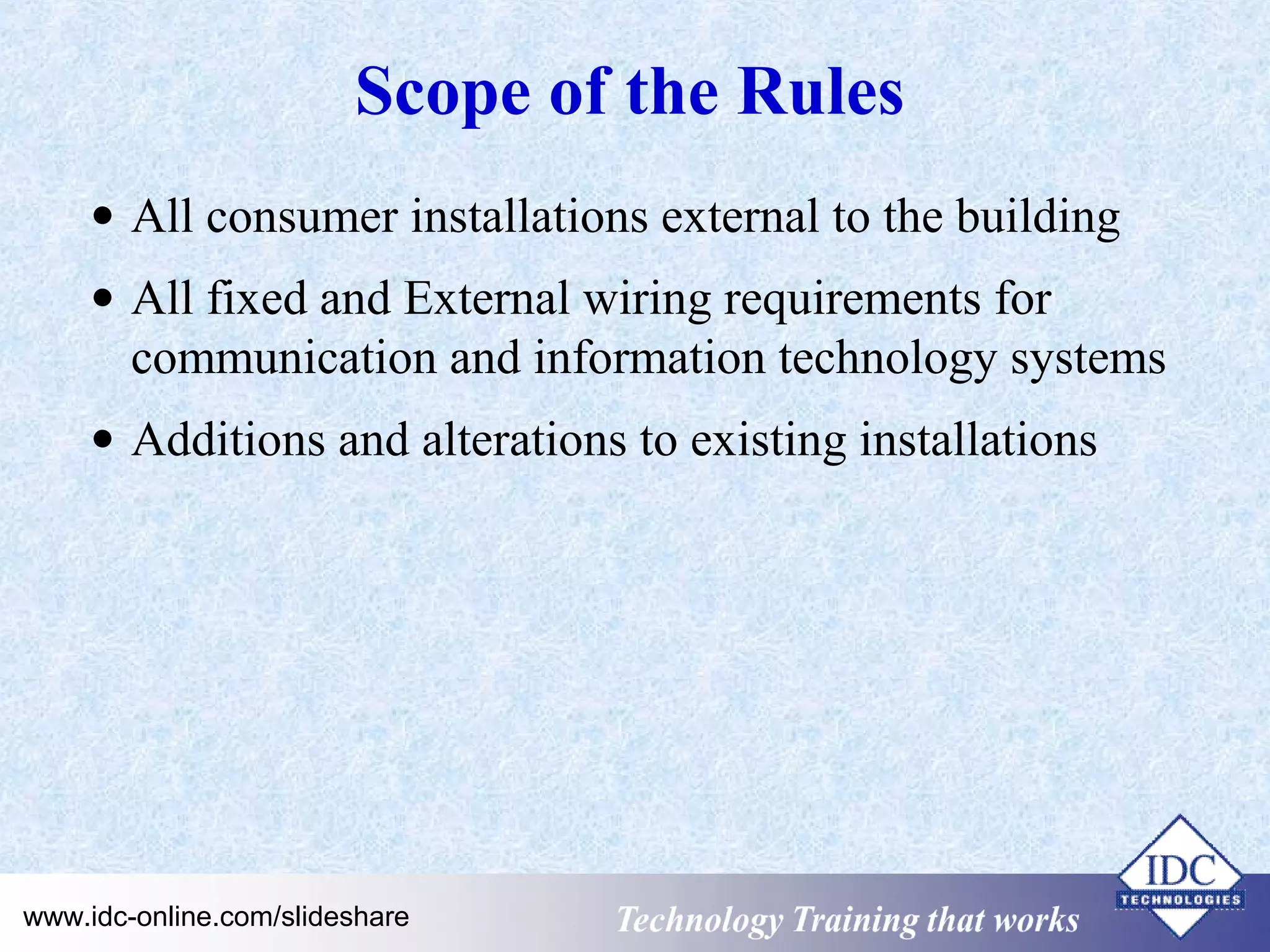 Practical Electrical Wiring Standards - National Rules for Electrical ...
