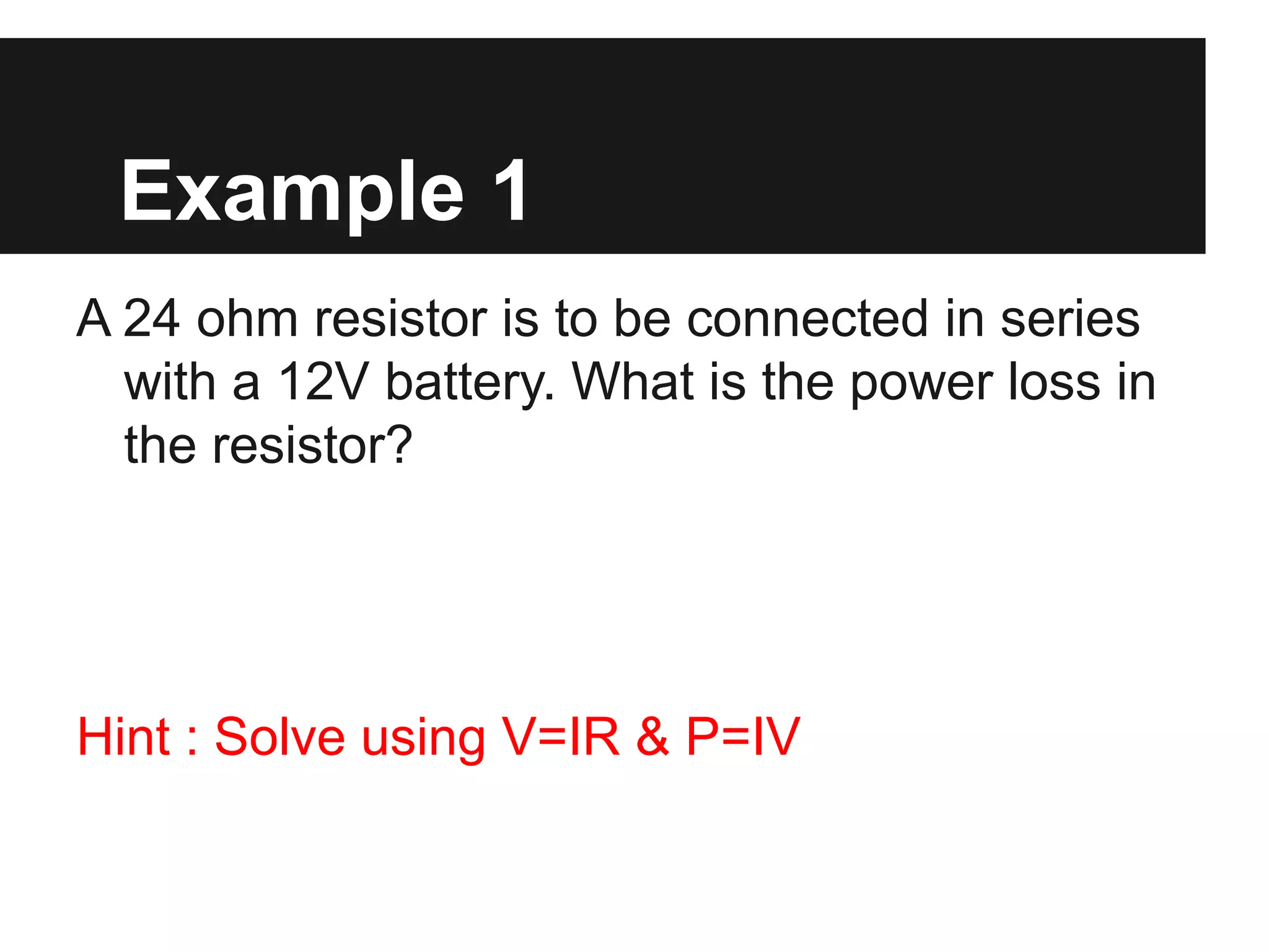 Practical electricity | PPT